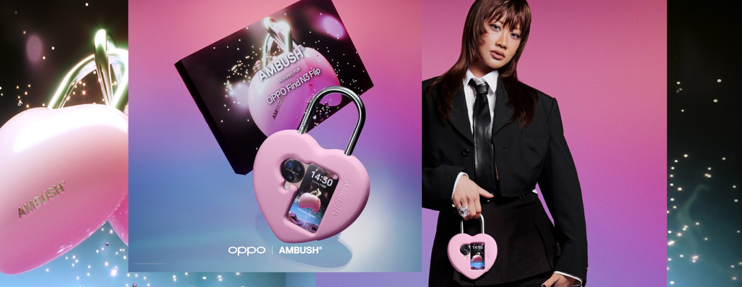 OPPO And AMBUSH® Have Launched A Heart-Shaped Flipped Padlock Case For ...